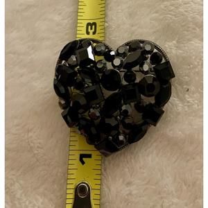 Erica Lyons | Jewelry | Erica Lyons Black Heart Shaped Multi Stone ...
